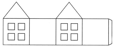 шаблон для изготовления домика Поделки Шаблоны Домики
