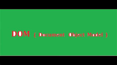 01 What Is Dom In Javascript Javascript In Telugu Javascript In Telugu Youtube