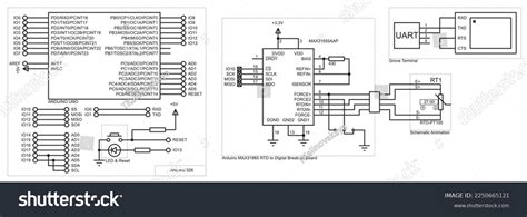 Vector Schematic Diagram Electronic Device On Stock Vector Royalty Free Shutterstock