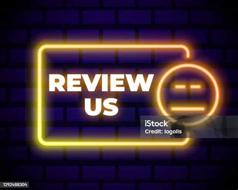 네온 라인 스타일의 고객 리뷰 아이콘입니다 사용자 피드백 개념 기호입니다 벡터 그림입니다 계급에 대한 스톡 벡터 아트 및 기타 이미지 Istock