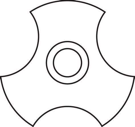 Stroke Style Of Spinner Toy For Playing 24909220 Vector Art At Vecteezy