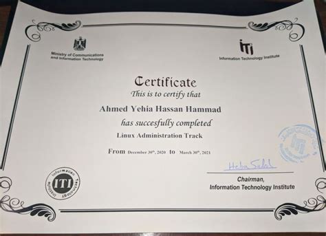 Ahmed Yehia On Linkedin Informationtechnology Iti