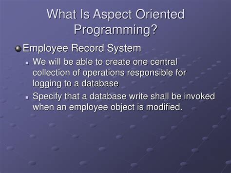 Ppt Aspect Oriented Programming Powerpoint Presentation Free Download Id7025803