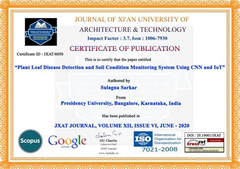 Sulagna Sarkar On Linkedin Iot Cnn Deeplearning Journal Publication Imageprocessing 13