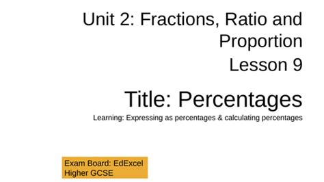 Chapter 2 Fractions Ratio And Proportion Edexcel Gcse Maths Higher