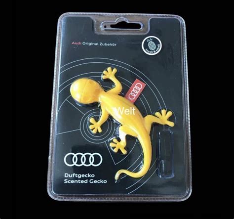 【未使用】アウディ 純正 ゲッコー フレグランス イエロー Audi 芳香剤 Tt A1 A3 A4 A5 A6 A7 A8 Q2q3q5