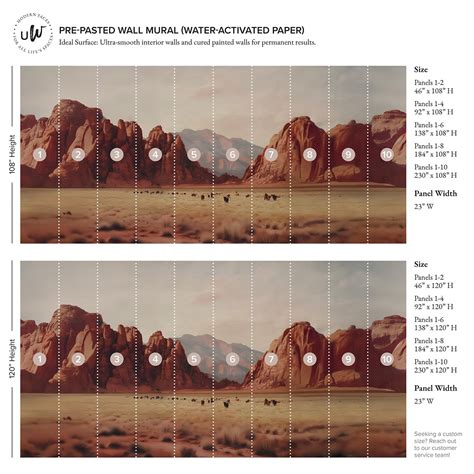 Desert Landscape Wall Mural Urbanwalls Urbanwalls Inc