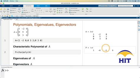 Matlab Eigenvalues Eigenvectors Youtube
