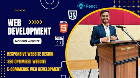 Develop A Responsive Website Using Html Css Js And React By Aditya
