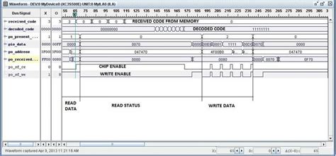 Chipscope Waveform For Decoder And Memory Download Scientific Diagram