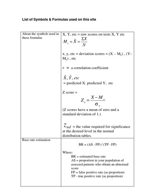 Formulas Pdf Standard Score Correlation And Dependence