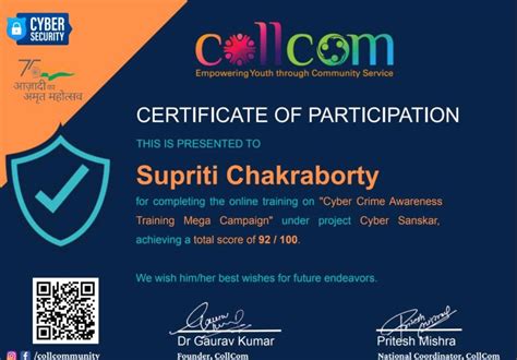 supriti chakraborty on linkedin cybercrime cyberawareness collcom