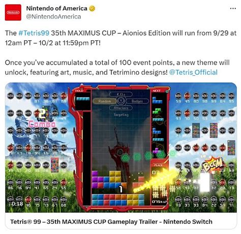 Tetris 99 Gets Xenoblade 3 Theme N
