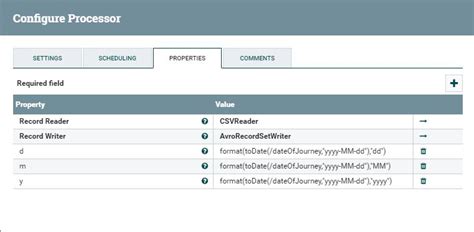apache nifi partition record processor on csv data error invalid