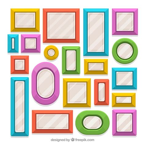 Free Vector Flat Frames Collection