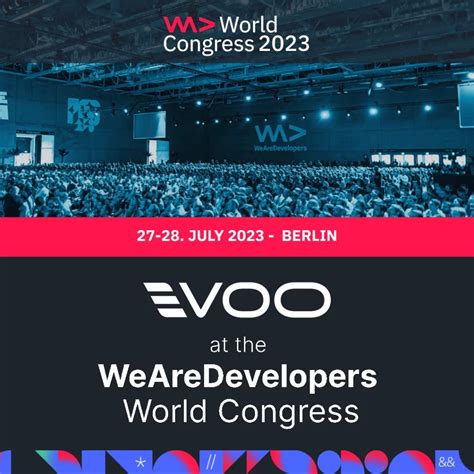 Voo Attends Wearedevelopers World Congress In Berlin Voo