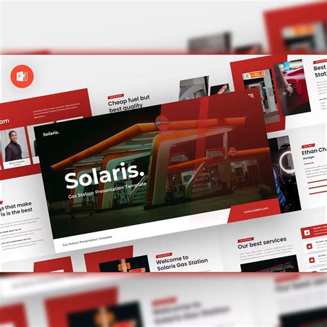 Solaris Gas Station Powerpoint Template Masterbundles
