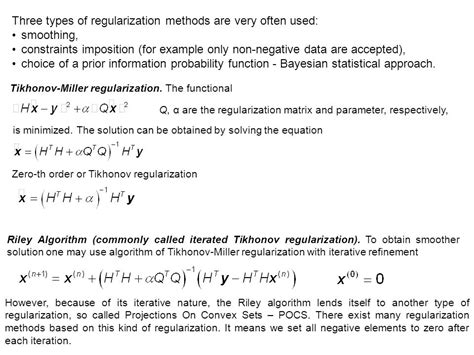 Sophisticated High Resolution Deconvolution Algorithms For