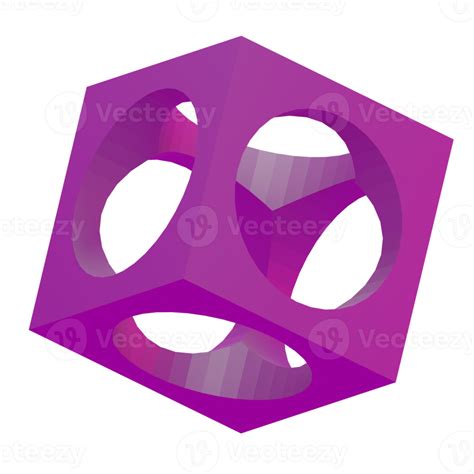 Circle Cube Geometry 3d Illustrations 11909908 Png