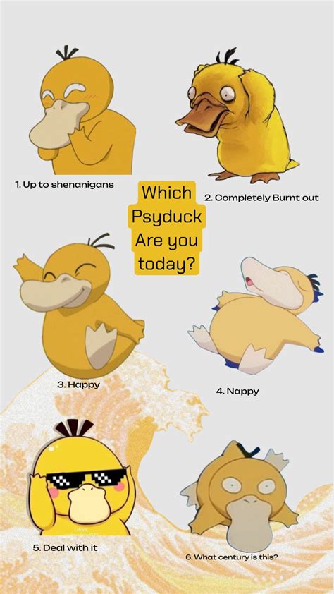 Psyduck Is My Spirit Pokémon Pokemon Psyduck Mood Happynewyear24