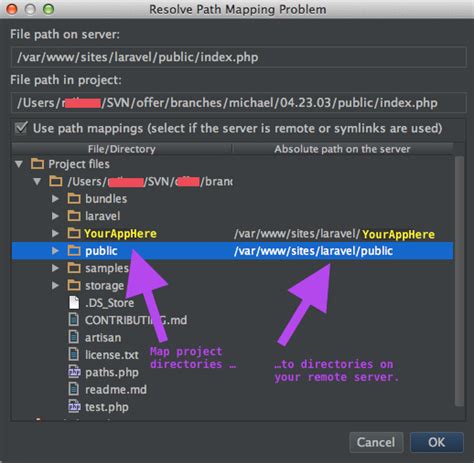 breakpoints not hit with xdebug phpstorm and laravel 3 mod rewrite