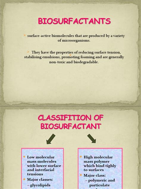 Biosurfactant Pdf Surfactant Phospholipid