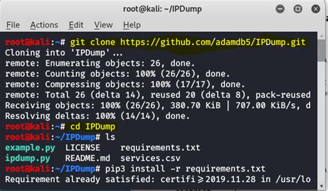 Ipdump Generate A Report For Hostname Ipaddress Url Or Domain In Kali Linux Geeksforgeeks