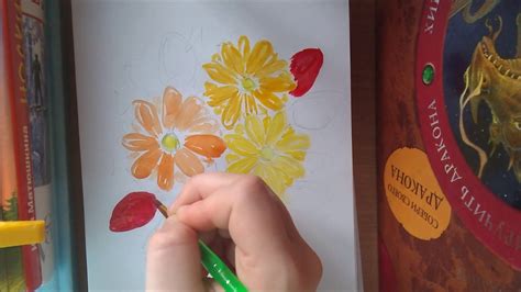 Как просто нарисовать букет цветов Youtube