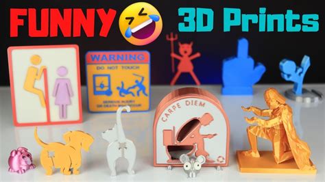 Hilarious Things To 3d Print 🤣 15 Best Funny 3d Prints Youtube