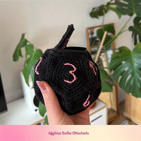 D12 Dice Bag Crochet Pattern Digital Download Etsy