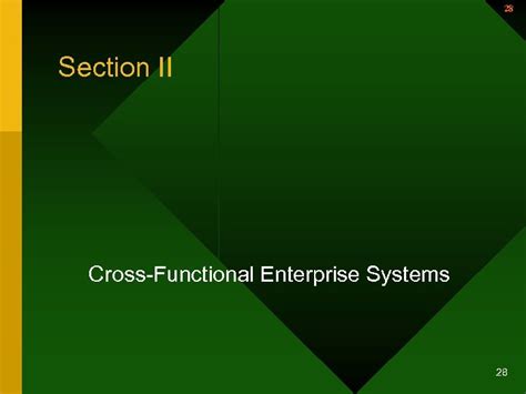 1 Section I Functional Business Systems 1