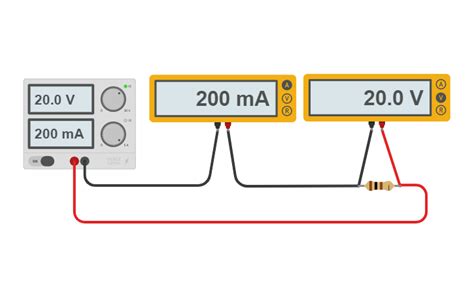 Circuit Design Lei De Ohm Tinkercad