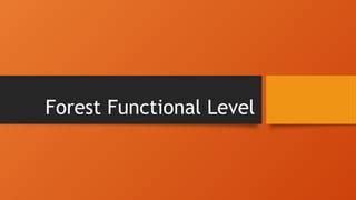 Forest Functional Level In Windows System Pptx