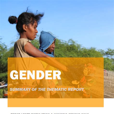 Census 2015 Summary Of The Thematic Report Gender INETL I P