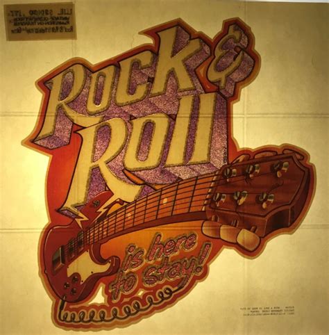 Vintage 70s Rock And Roll Is Here To Stay Iron On T Shirt Heat Transfer