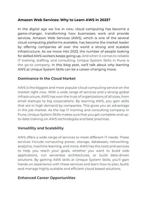 Ppt System Skills India Amazon Web Services Why To Learn Aws In 2023 Powerpoint Presentation