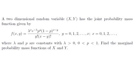 solved a two dimensional random variable x y has the joint