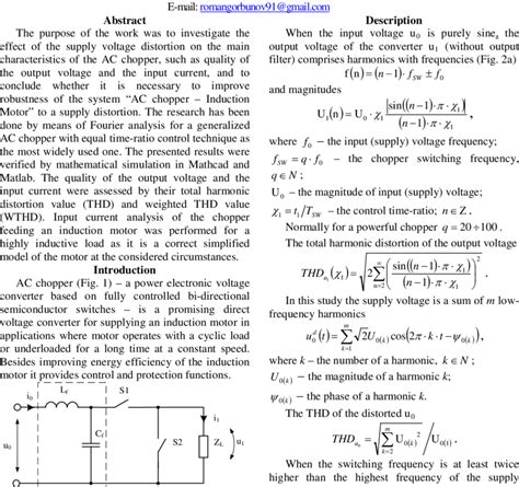 A Power Circuit Of The Single Phase AC Chopper Download Scientific Diagram