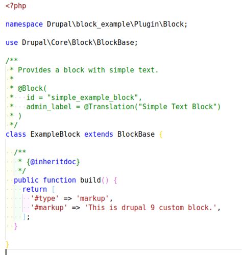 Programmatically Creating A Block In Drupal 9 A Brief Tutorial Specbee