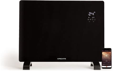 Create Warm Crystal Convection Heater Glass Convector Mall Lb