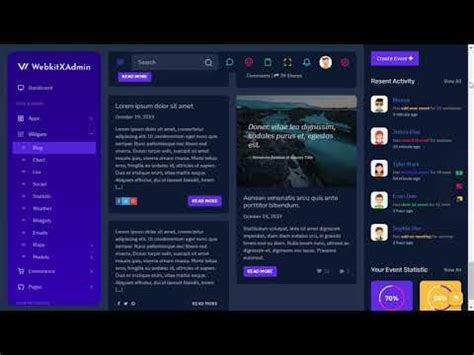 WebkitX Bootstrap 5 Admin Dashboard Template With Dark LTR Theme Dashboard Template Admin
