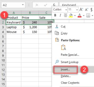 How To Shift Cells Down Excel Excel Web