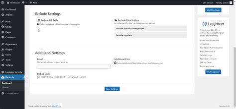 How To Exclude Database Tables Backuply