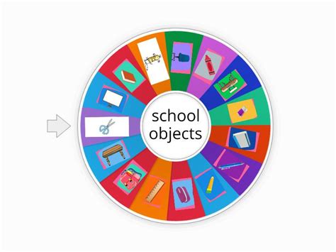 School Objects Wheel Spin The Wheel School Objects Wheel Spin The Wheel