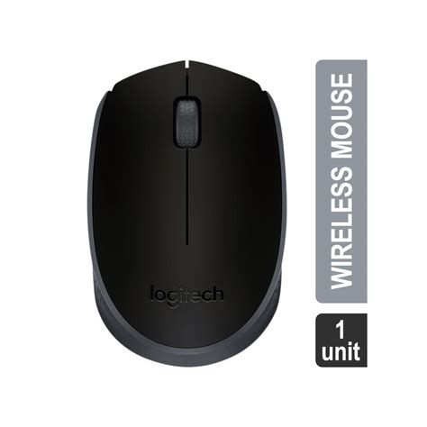 Logitech M171 Wireless Optical Mouse 2 4ghz Wireless Black Grey Price Buy Online At Best