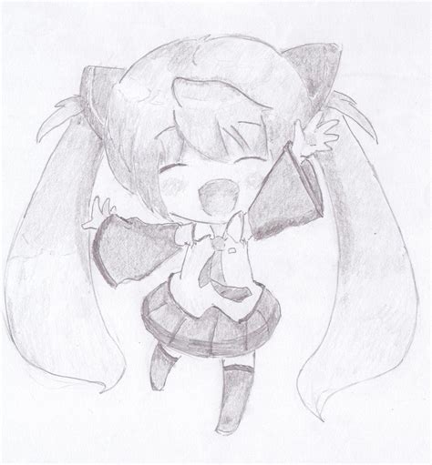 Hatsune Miku Chibi Drawing By Thorium On DeviantArt