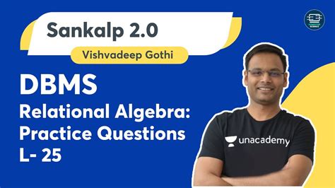 Dbms L 25 Relational Algebra Practice Questions Vishvadeep