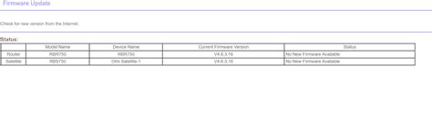 anyone else with the unexpected firmware update v4 6 3 16 r orbi