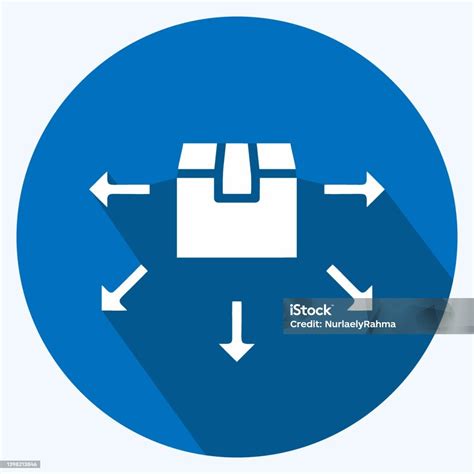 아이콘 배포 교육 기호에 적합합니다 긴 그림자 스타일 편집 가능한 간단한 디자인 디자인 템플릿 벡터 간단한 그림 고급에 대한 스톡 벡터 아트 및 기타 이미지 Istock