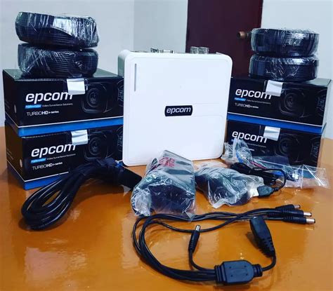 Kit De 4 Camaras Epcom Camaras De Vigilancia Alarmas